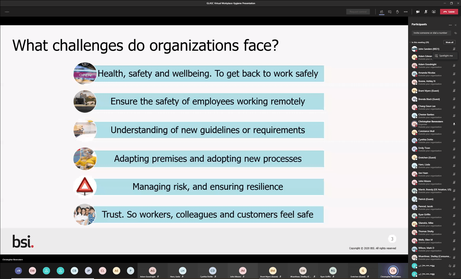 JANUARY 2021- TEAMS MEETING- Workplace Hygiene – Greater Lafayette Area ...
